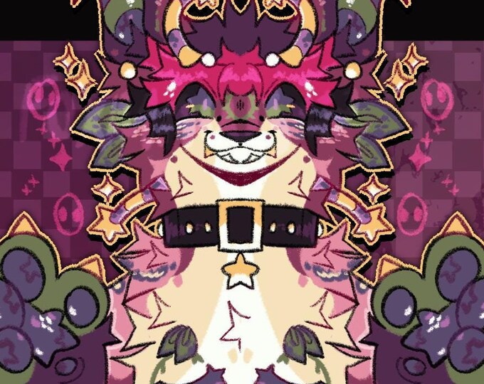 Alien Plant / Foliage Scenecore Fox Hybrid Furry Fursona Adoptable - Etsy