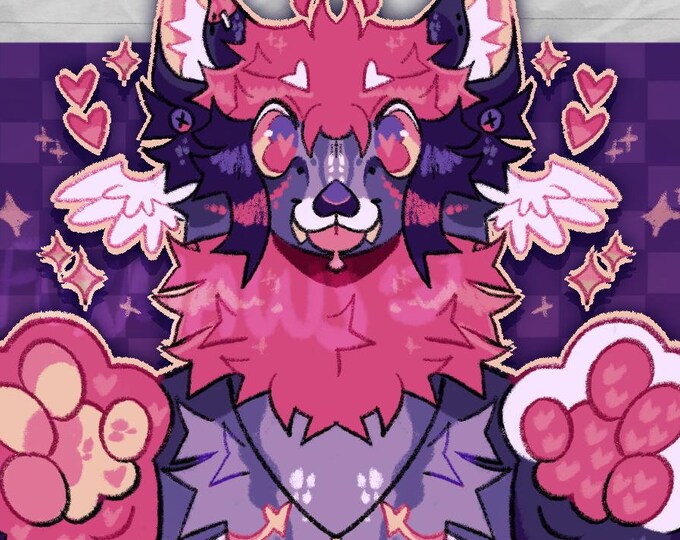 Plush Angel Scenecore Bat Hybrid Furry Fursona Adoptable ← - Etsy