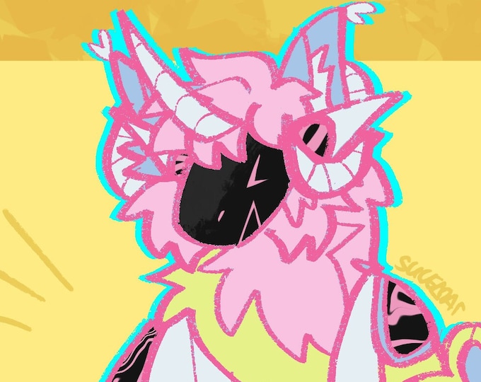 Kandi Pastel Protogen Furry Fursona Adoptable Character ← - Etsy