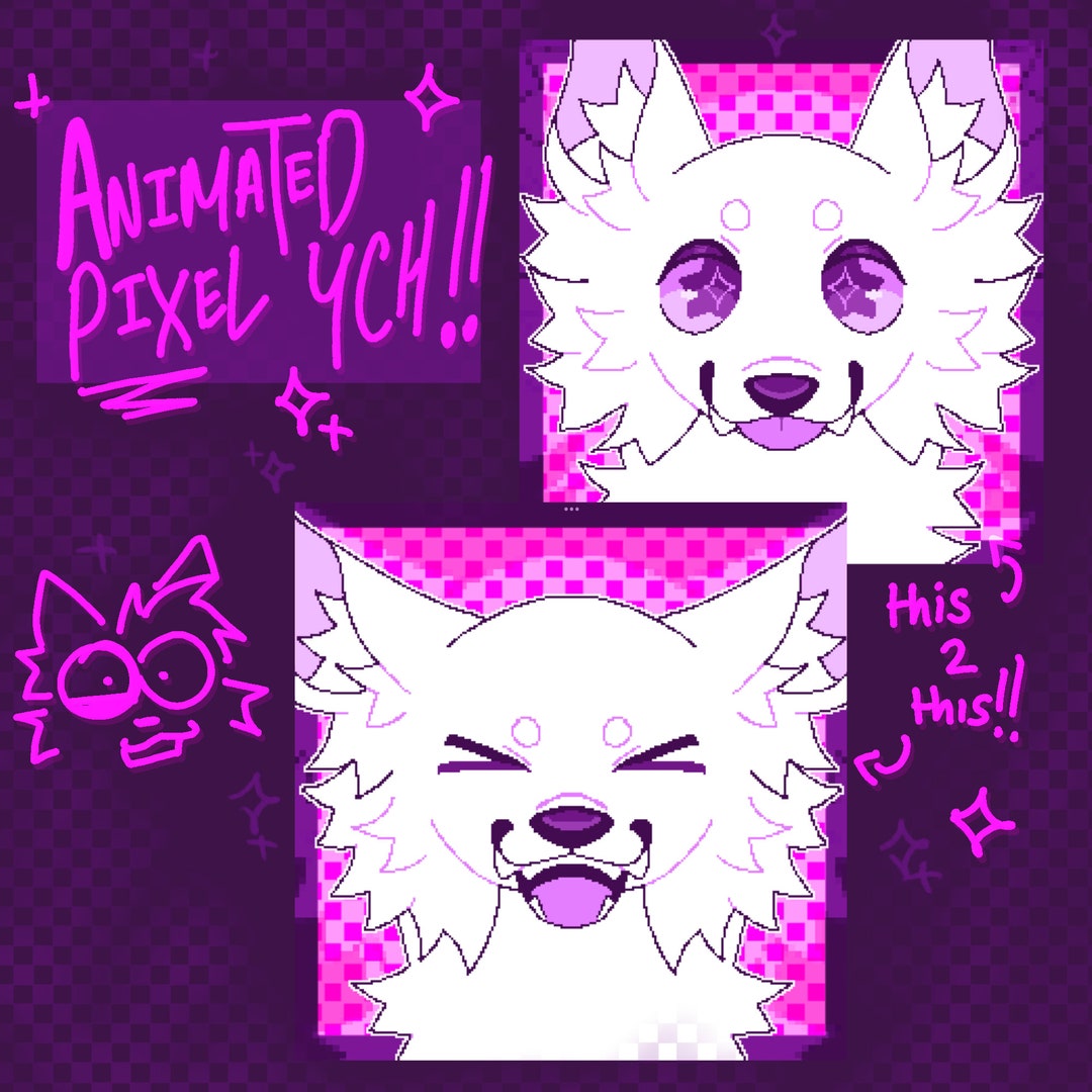 Animated Furry Pixel YCH Gif Icon Customisable , All Species Friendly ...