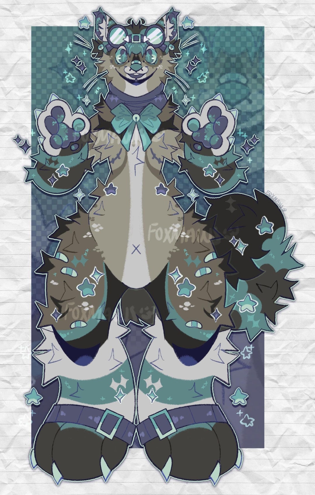 Explorer Star Squirrel Furry Fursona Adoptable - Etsy