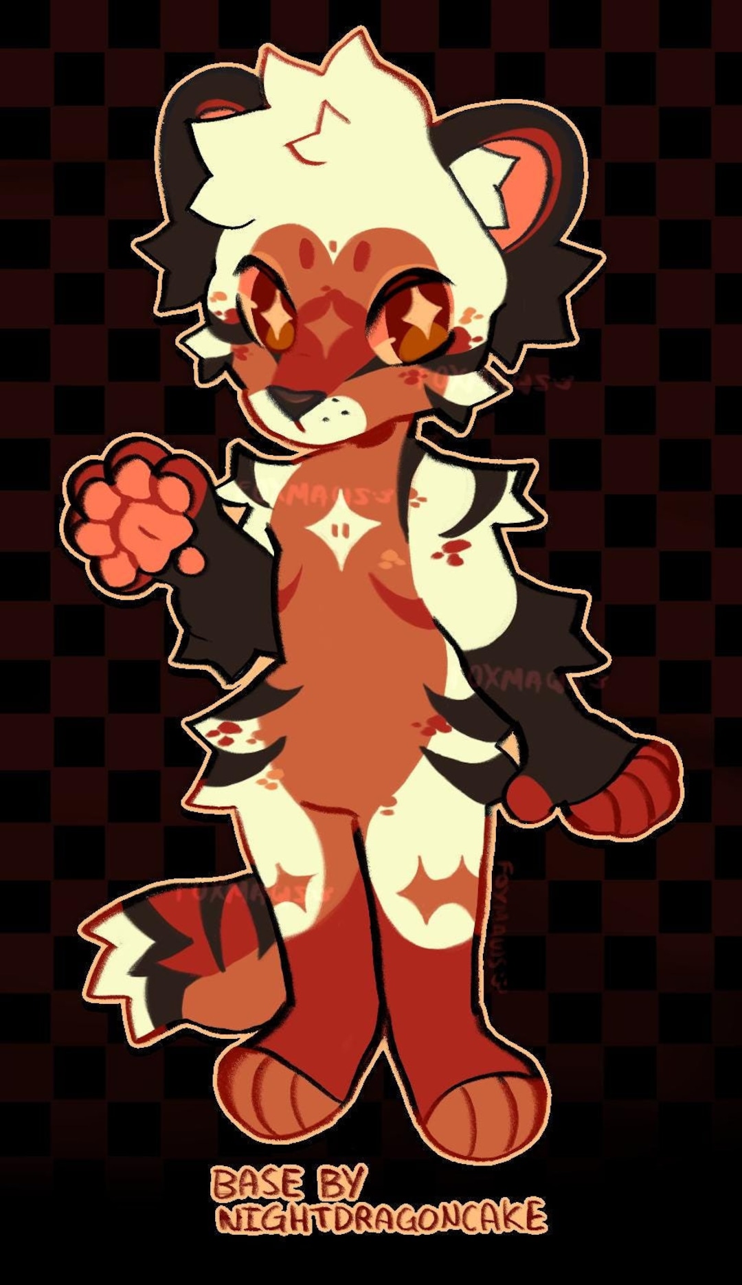 Sunbeam Reverse Tiger / Kitty Hybrid Furry Fursona Adoptable - Etsy