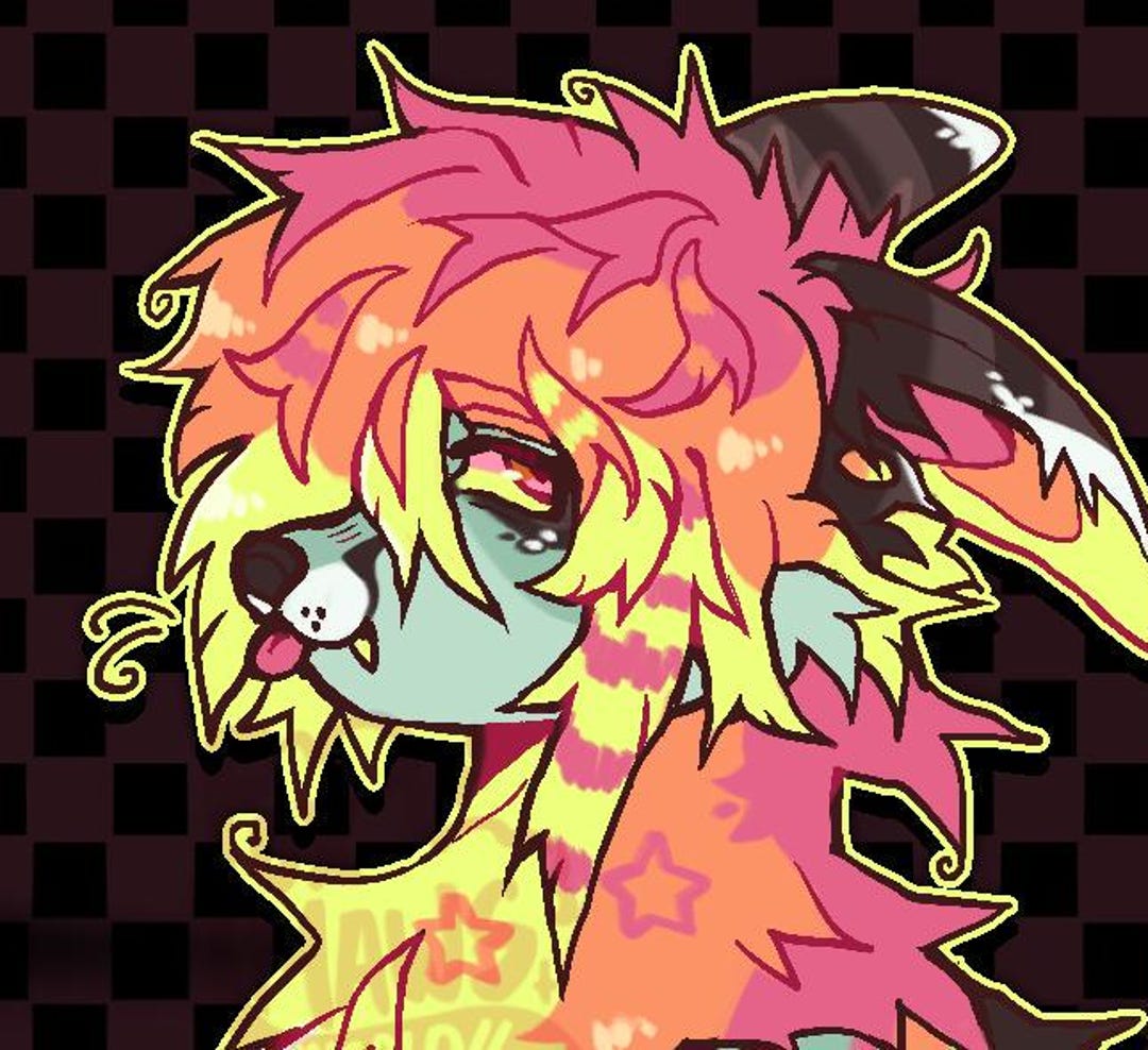 Weirdcore Scenecore Gummy Puppy Sparkledog Hybrid Furry Fursona ...