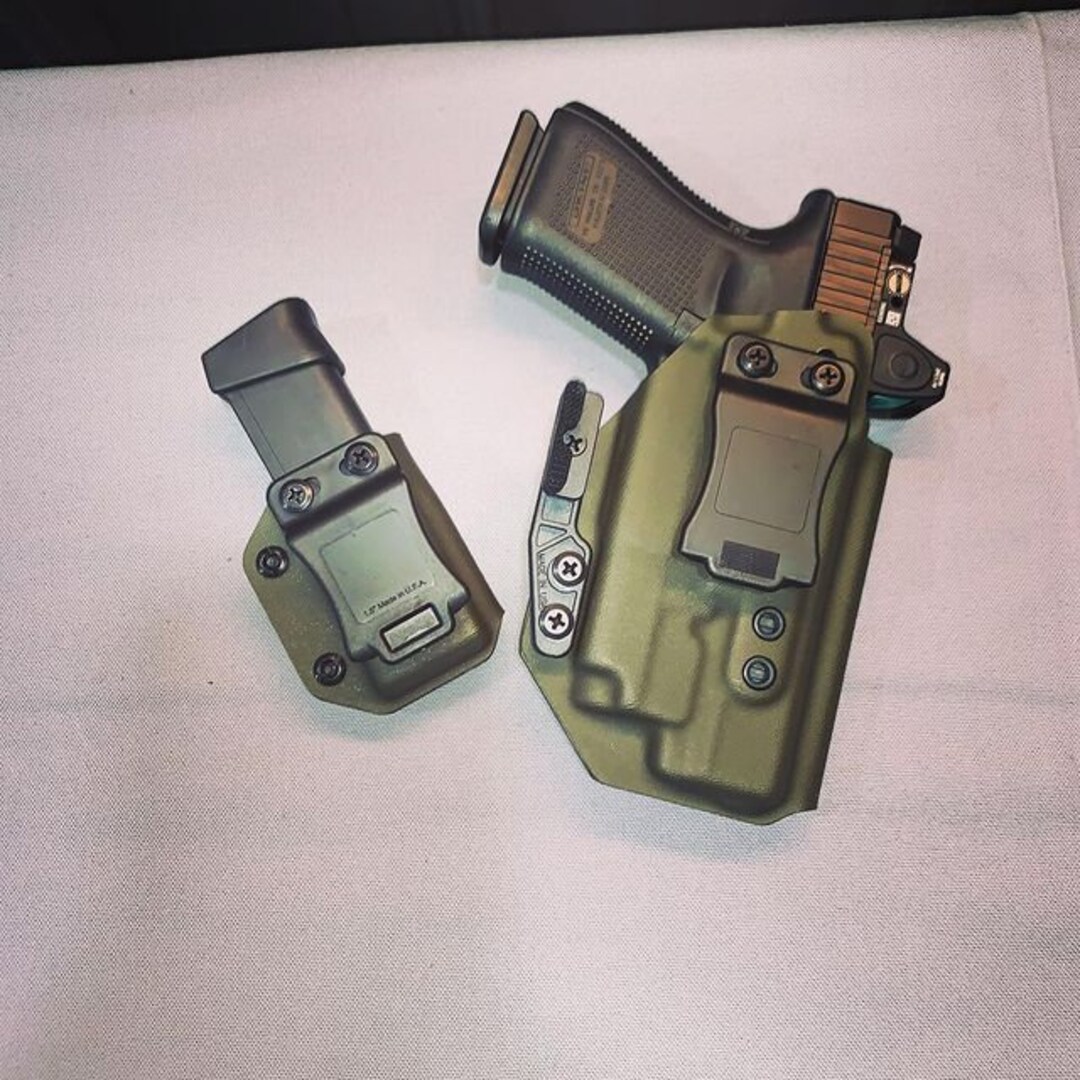 FITS: Glock 17/19/19x/44/45/47 Olight PL Mini 2 IWB Holster + Mag ...