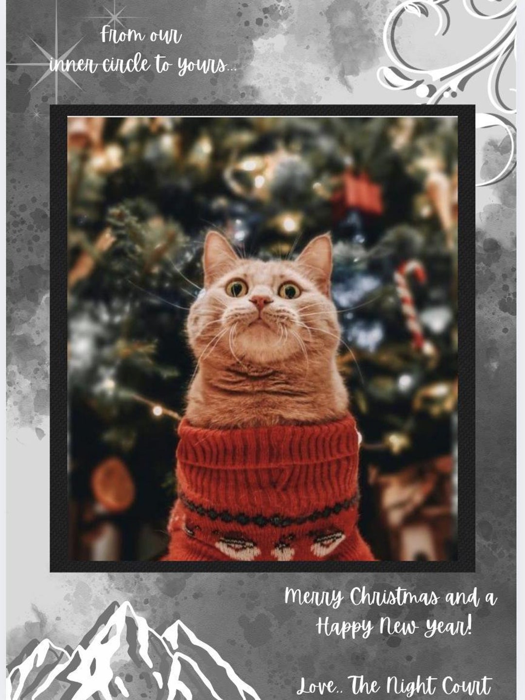 Printable ACOTAR Inspired Christmas/holiday Cards - Etsy