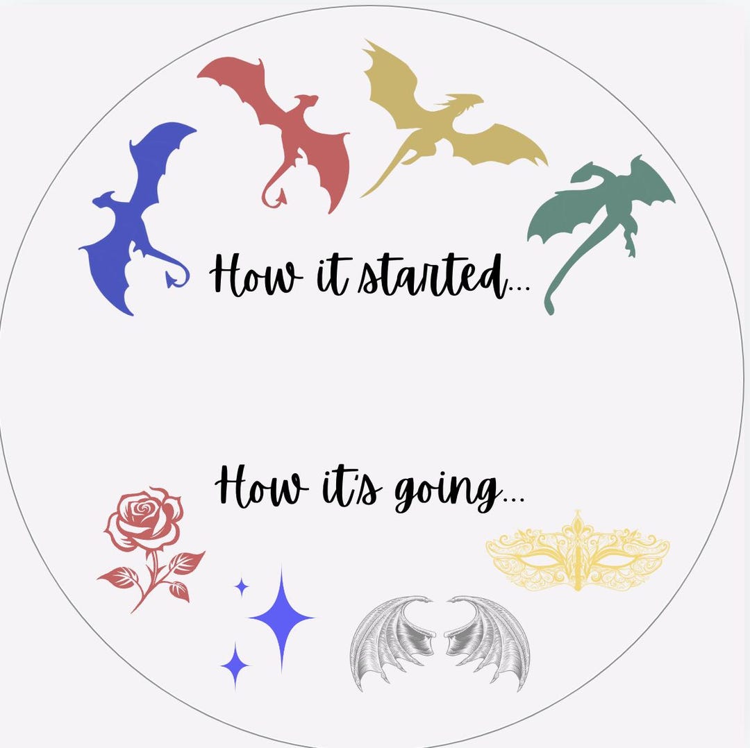 FANTASY/ACOTAR STICKERS - Etsy