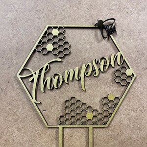 Honey Bee Cake Topper Custom Options Available - Etsy