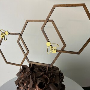 Honey Bee Cake Topper Custom Options Available - Etsy