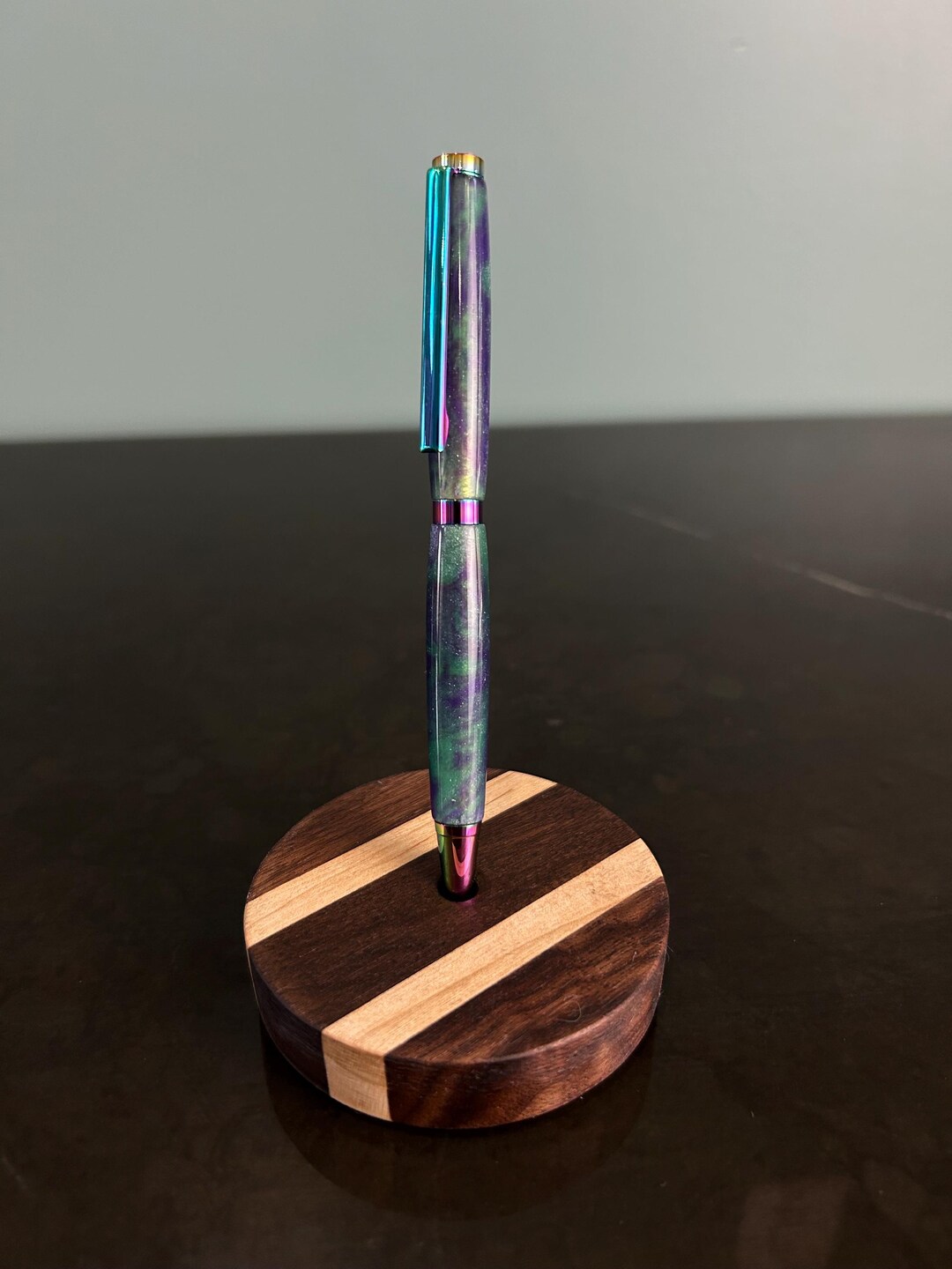 Designer Made to Order Custom Hand Turned Wood and Acrylic Slimline ...