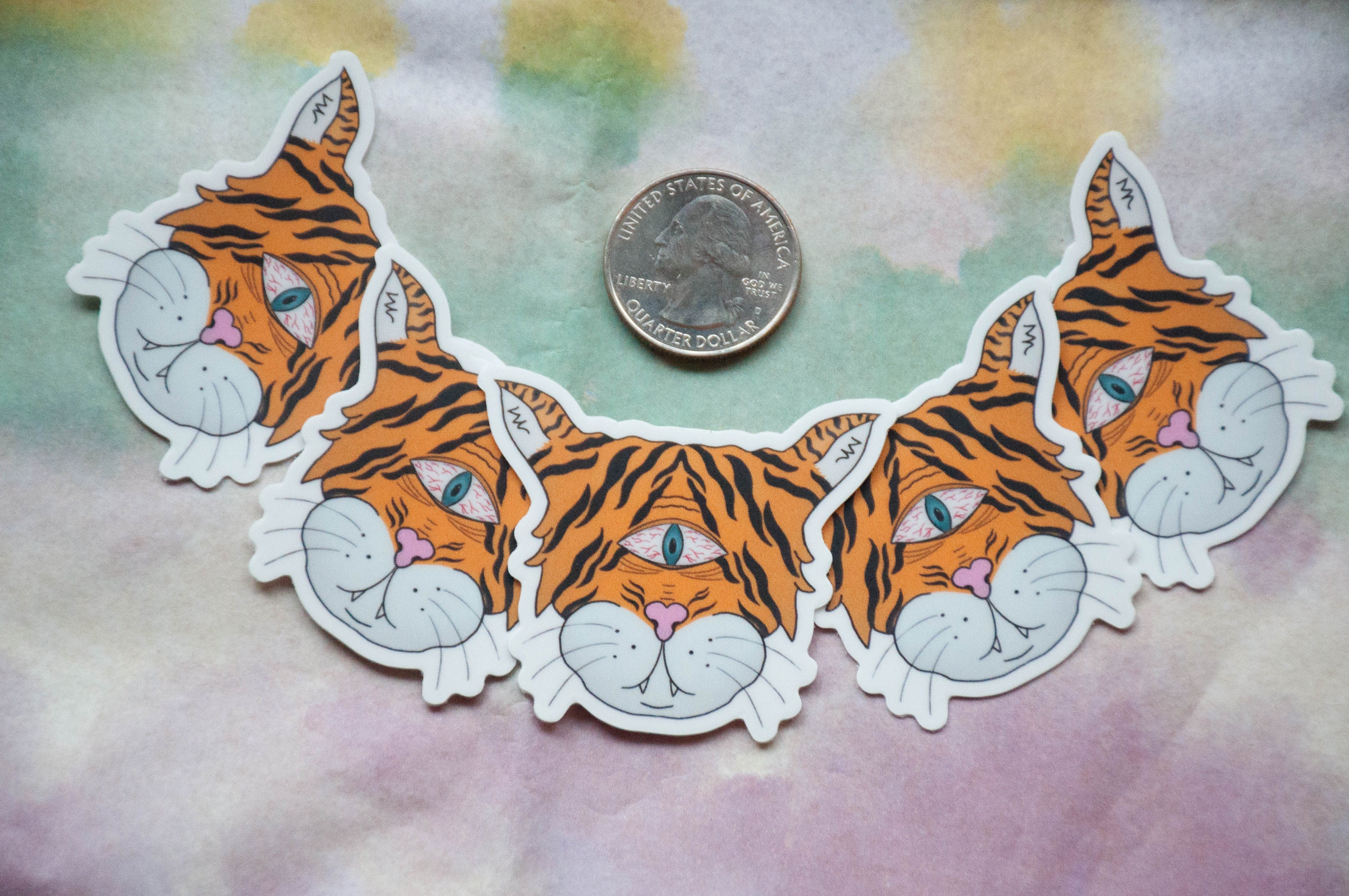 Tiger - Vinyl Sticker - Animal - Etsy