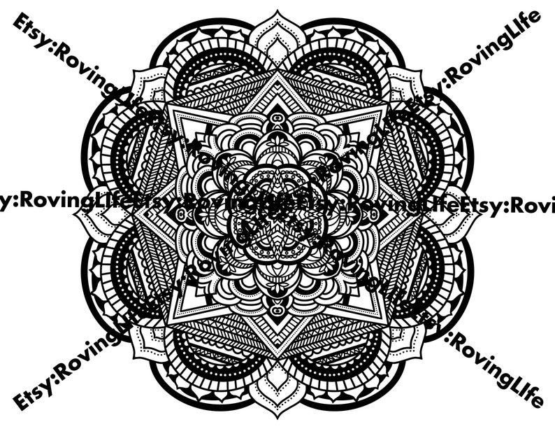Calming Mandala Coloring Pages - Digital Download - Etsy