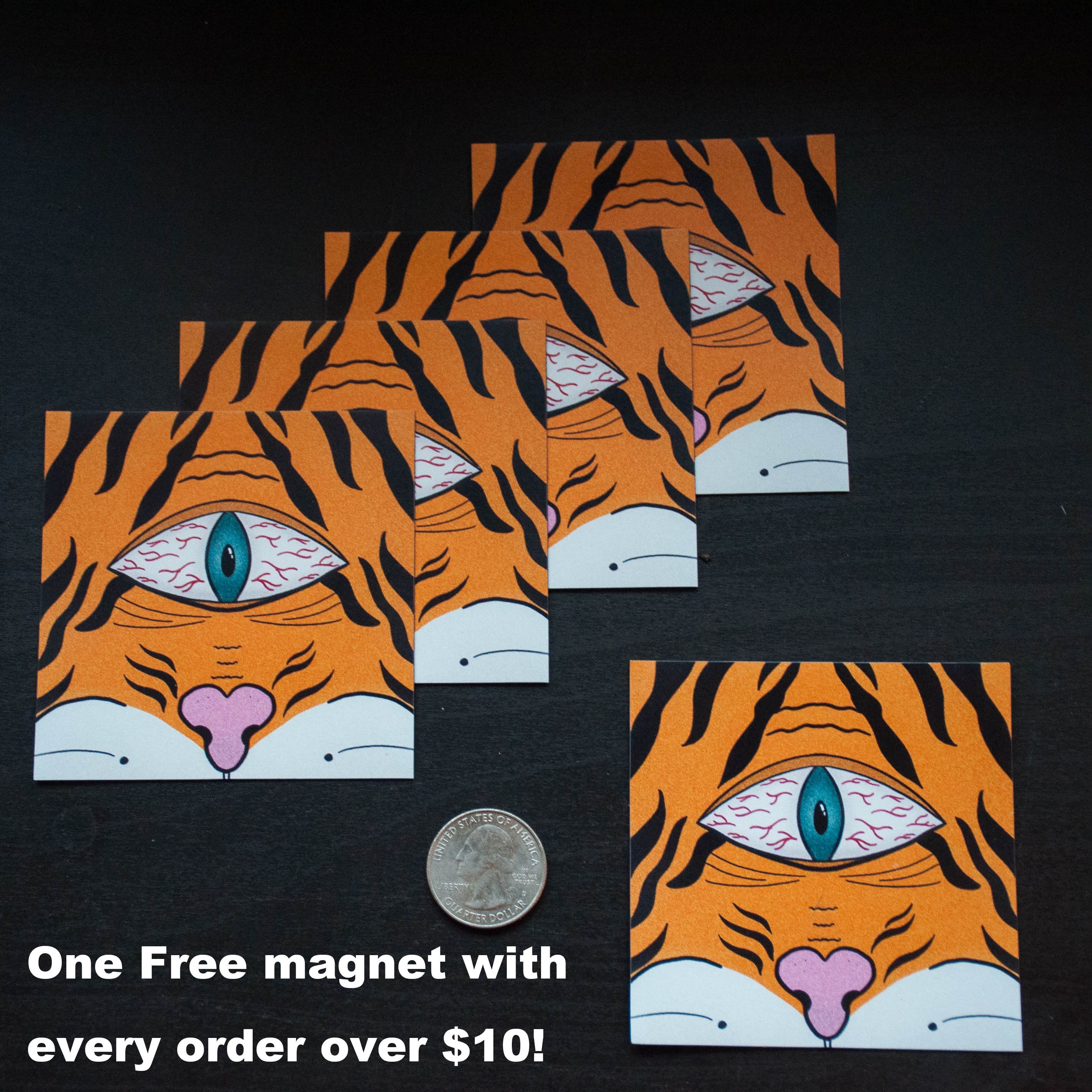 Tiger - Vinyl Sticker - Animal - Etsy