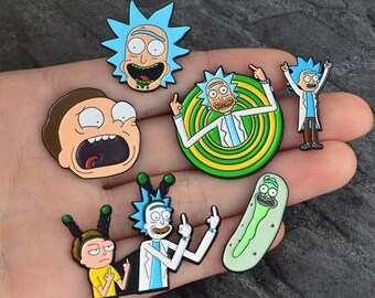 Rick and Morty Pin | Etsy