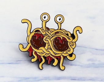 FSM Flying Spaghetti Monster Lapel Pin 1 Wide EF-JWL-L-00008 - Etsy