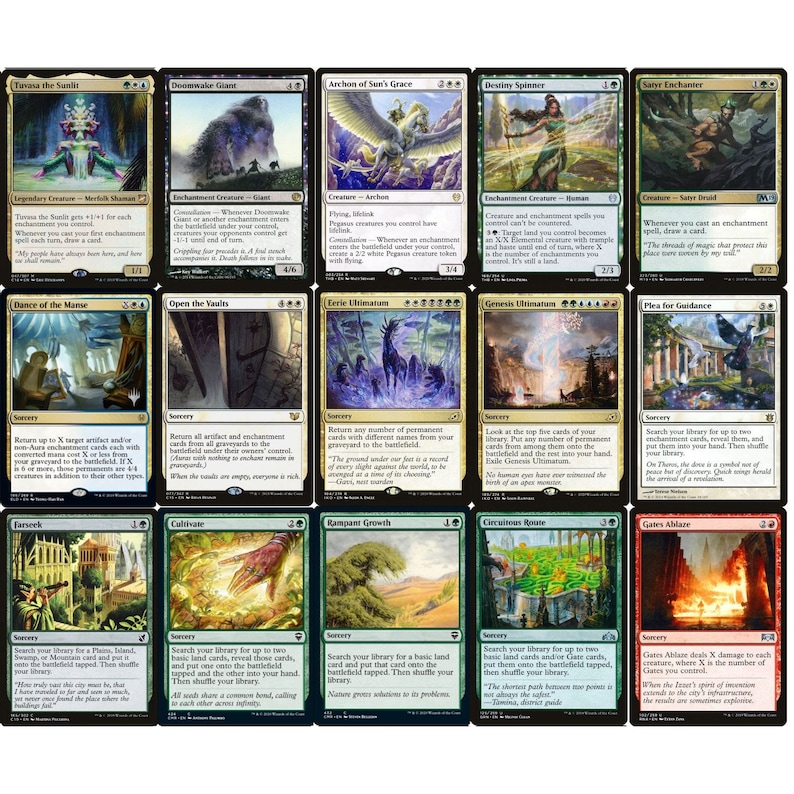 Commander Shrine Tribal Enchantment Deck - Jodah - 5 Color - EDH - MTG ...