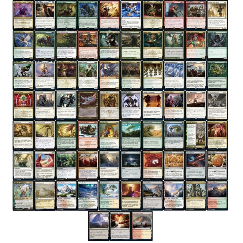 Commander Naya Jetmir Creature Deck - Red Green White - EDH -100 Card ...