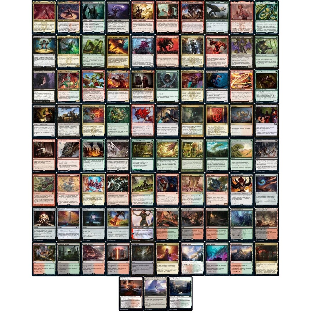 Commander Ziatora Jund Sacrifice Deck - Green Black Red -EDH-100 Card ...