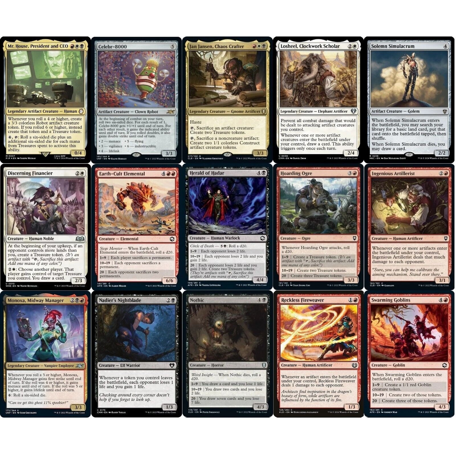 Elite Commander Dice Roll Deck - Mr. House - Strong - EDH - 100 Card ...