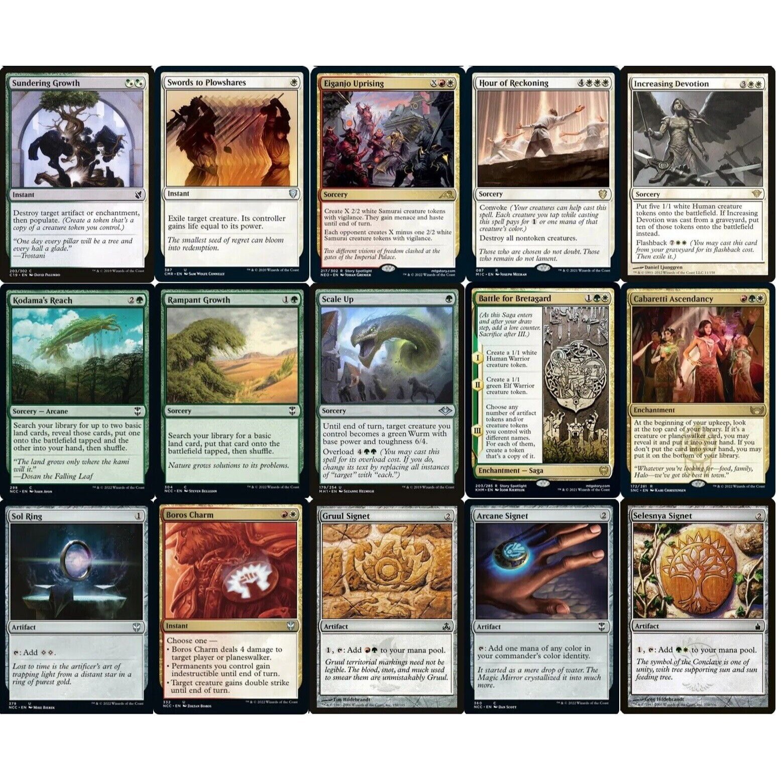 Commander Naya Jetmir Creature Deck - Red Green White - EDH -100 Card ...