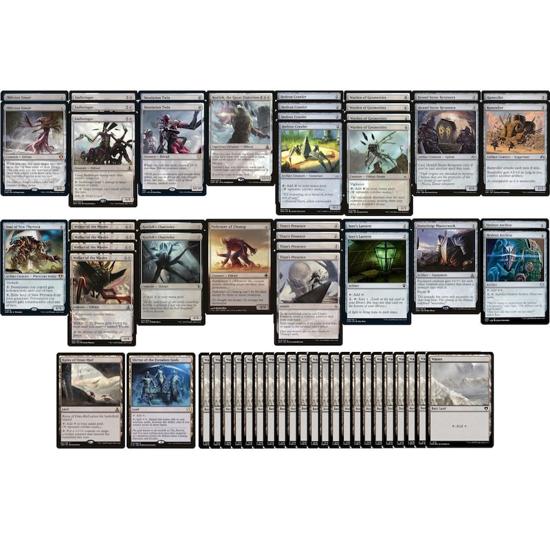 Colorless Mtg Deck Box - Etsy