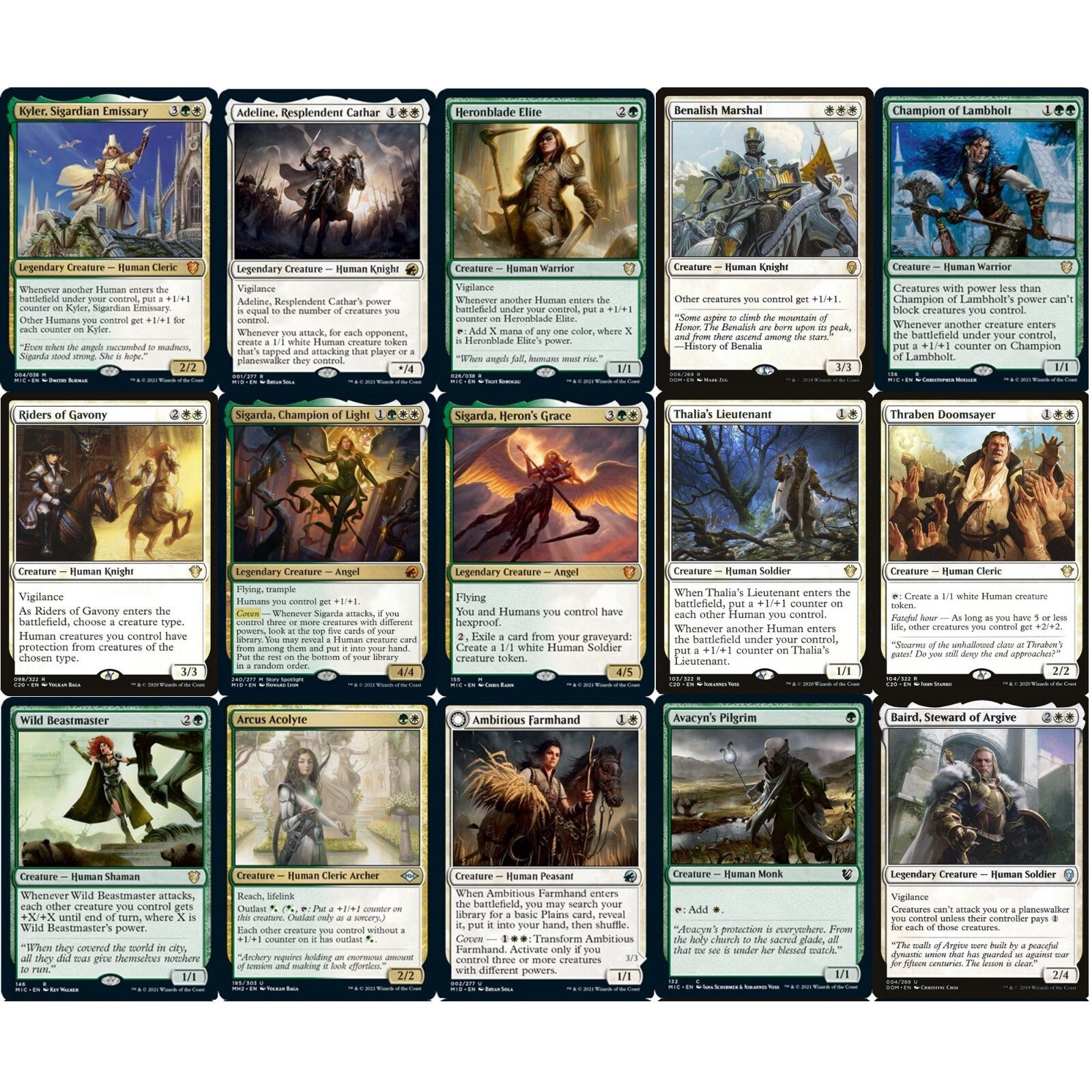 Elite Commander Human Deck - Selesnya Green White - Very Strong - 100 ...