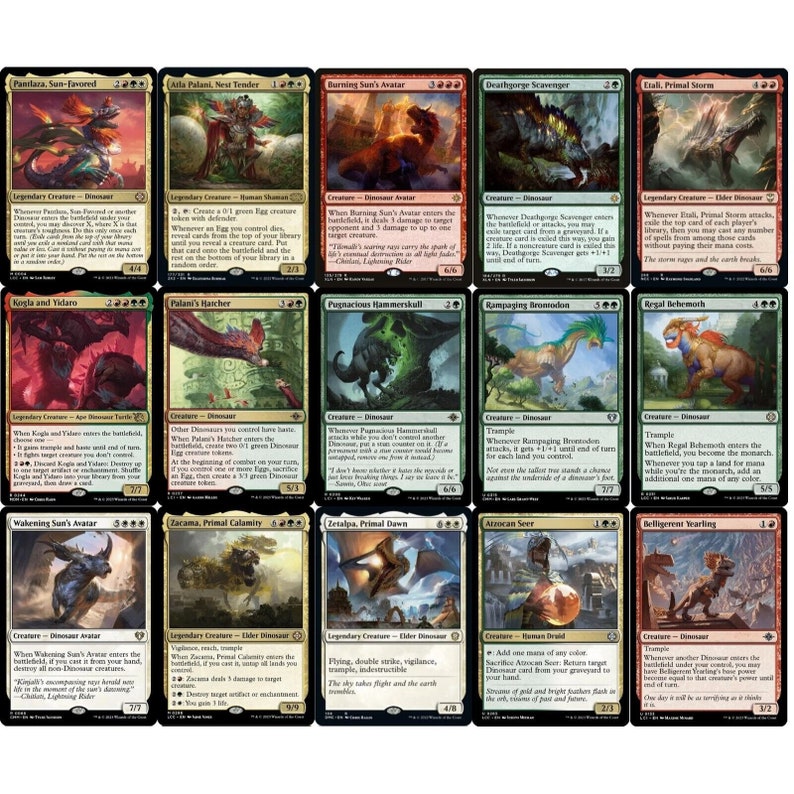Commander Dinosaur Deck - Pantlaza - Naya - EDH -100 Card - MTG NM/M ...