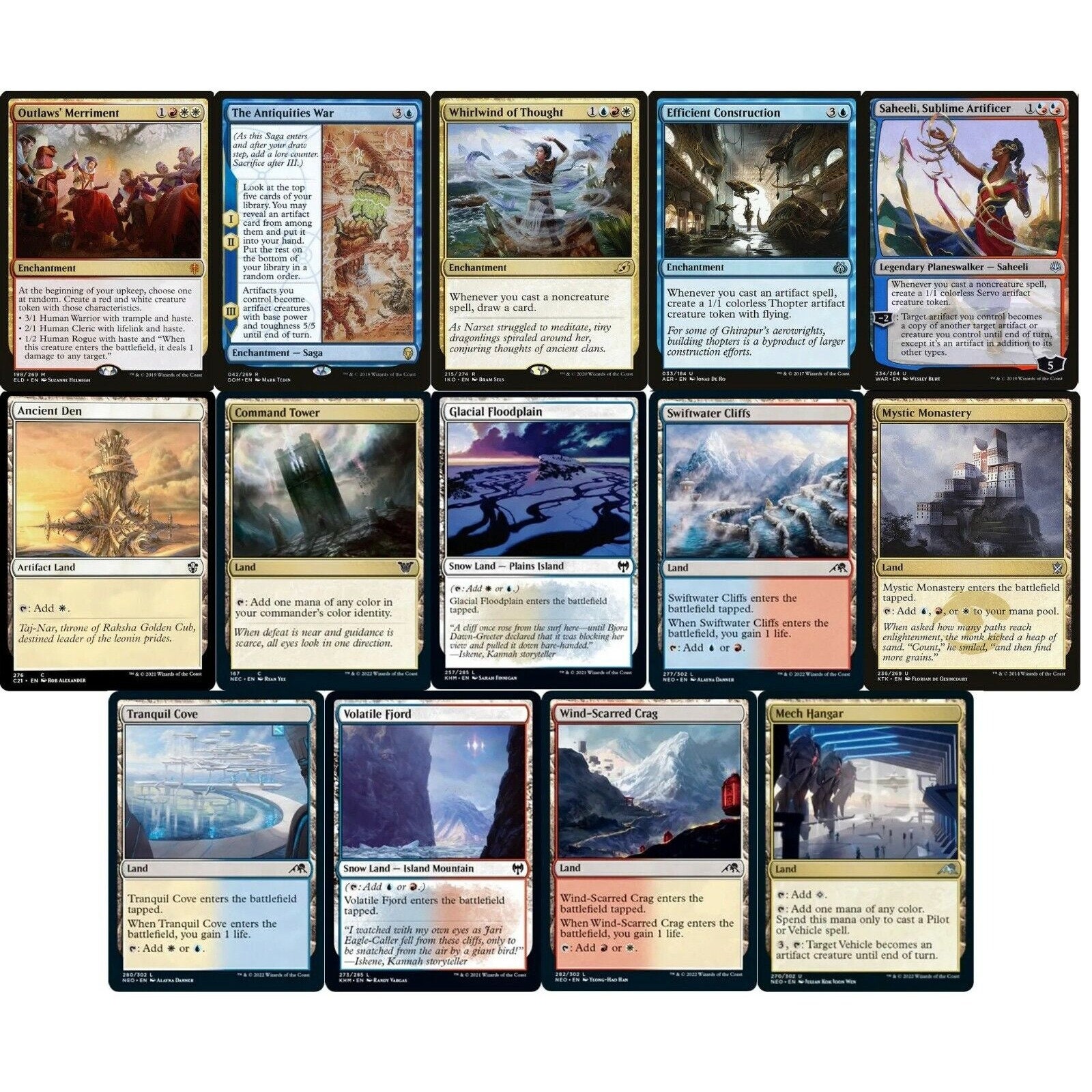 Elite Commander Jeskai Vehicles Deck Blue Red White EDH 100 Card MTG NM ...