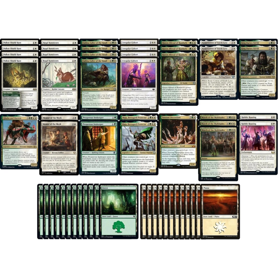 Elite Rabbit Deck - Selesnya Green White - Magic the Gathering - 60 ...