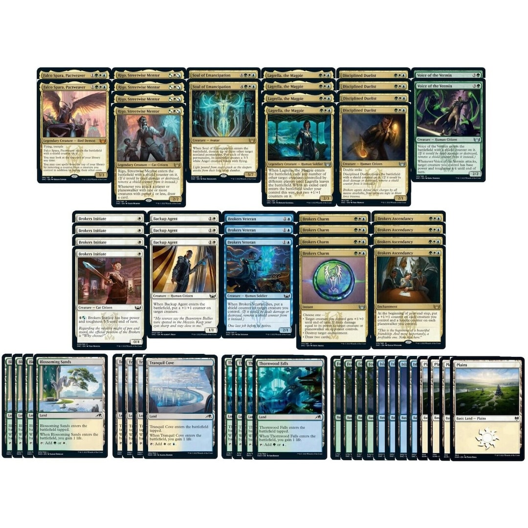 Bant Brokers Shield Deck - Blue Green White - Very Powerful - 60 Card ...