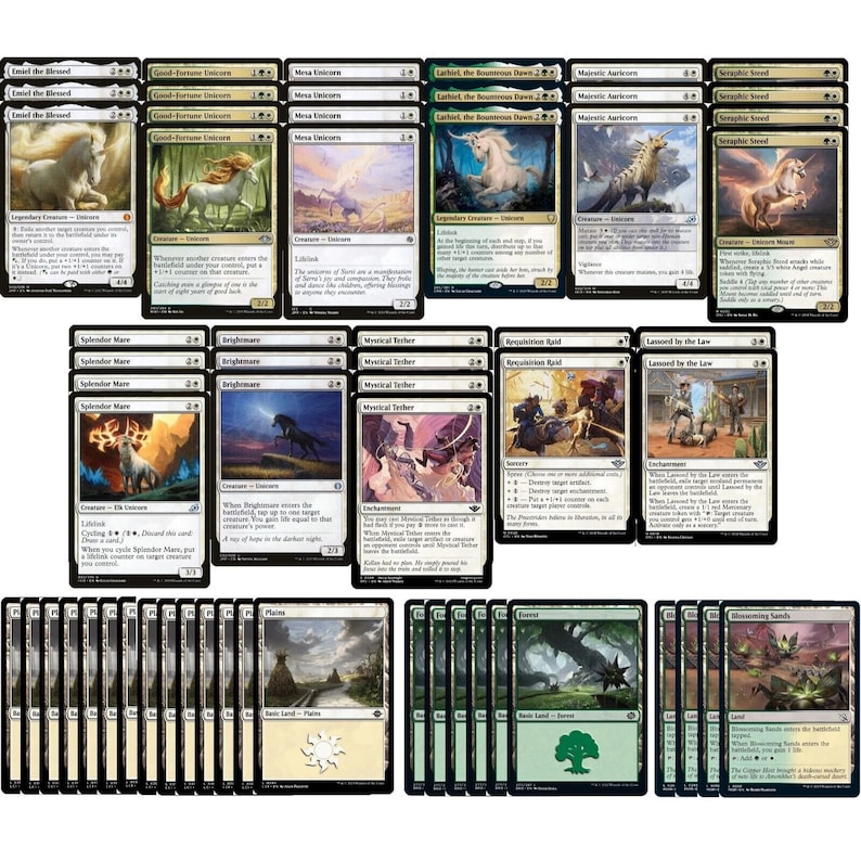 Elite Unicorn Deck - Selesnya - Green White - Very Powerful - 60 Card ...