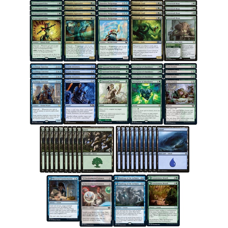 Elite Simic Magecraft Deck - Powerful - 60 Card - MTG Magic the ...