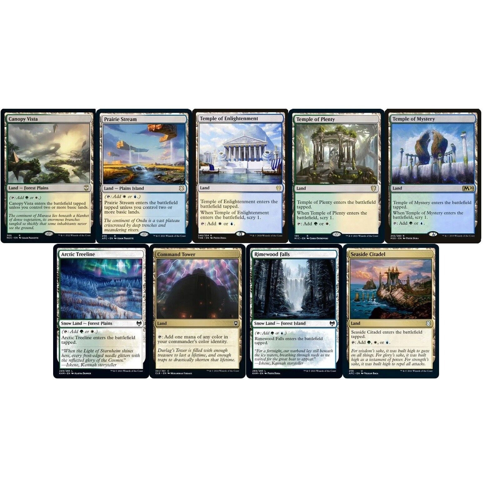 Commander Gorion Adventures Deck Green Blue White EDH 100 Card MTG NM/M ...