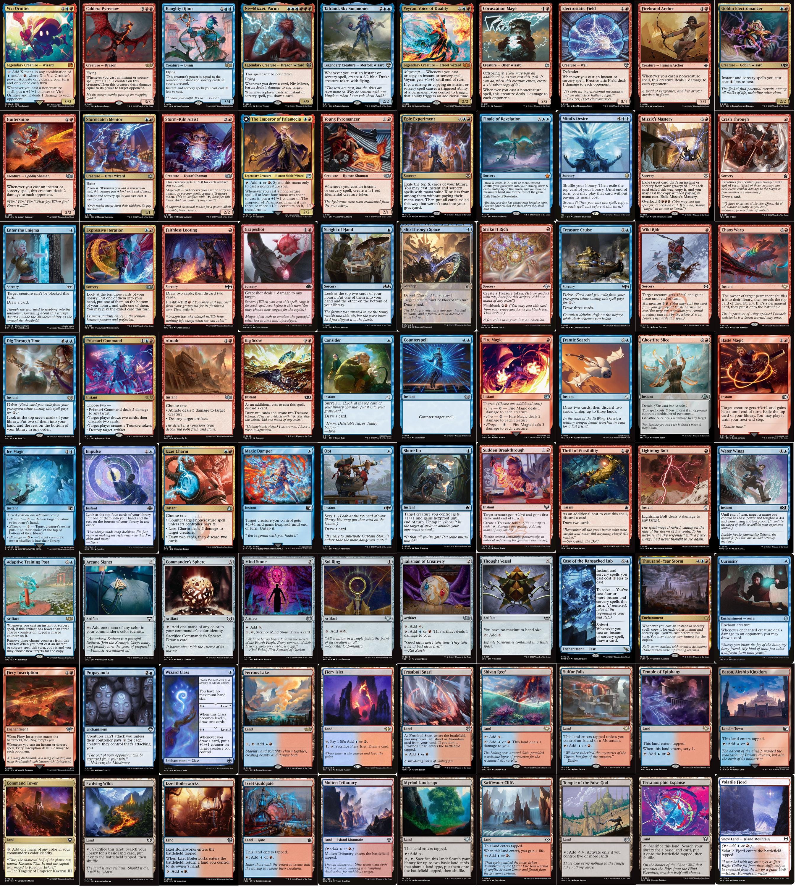 Vivi Ornitier Storm Commander Deck - Izzet - Magic the Gathering ...