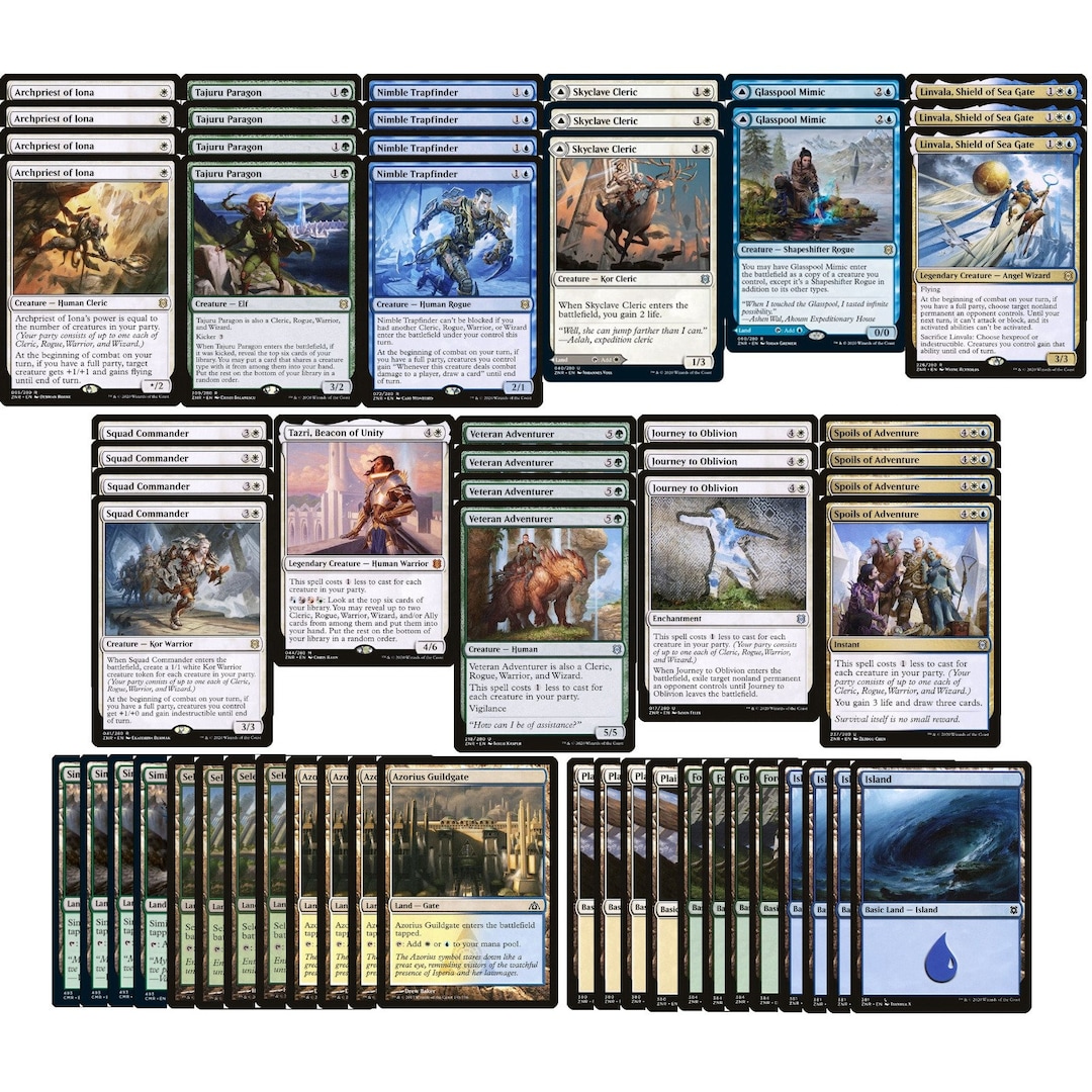 Elite Bant Party Deck - Blue Green White - Very Powerful - 60 Card ...