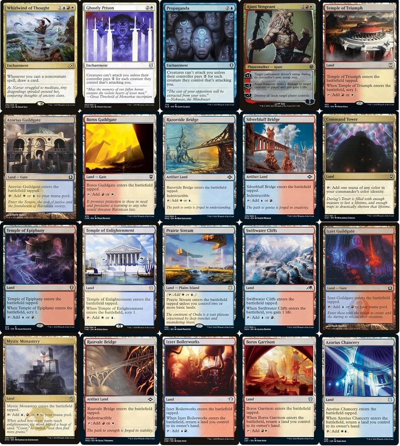 Commander Land Destruction Deck - Red Blue White - EDH - 100 Card - MTG ...