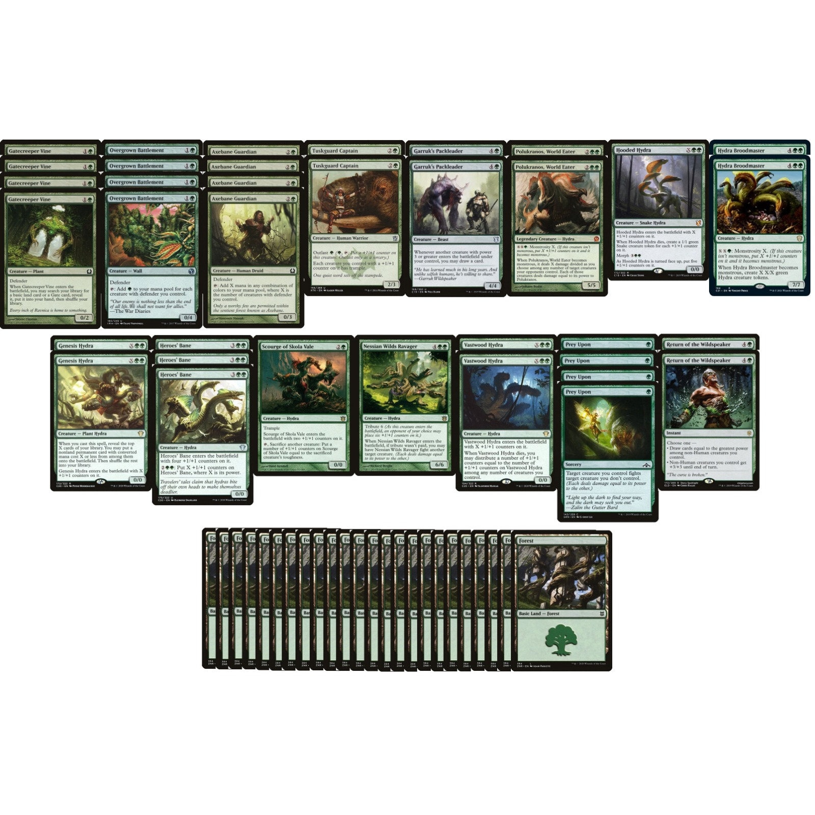 Green Hydra Mtg Cards