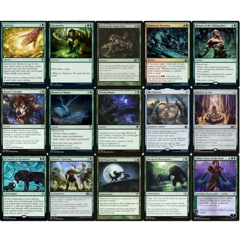 Elite Commander Werewolf Deck - Red Green Tovolar - Very Strong - 100 ...