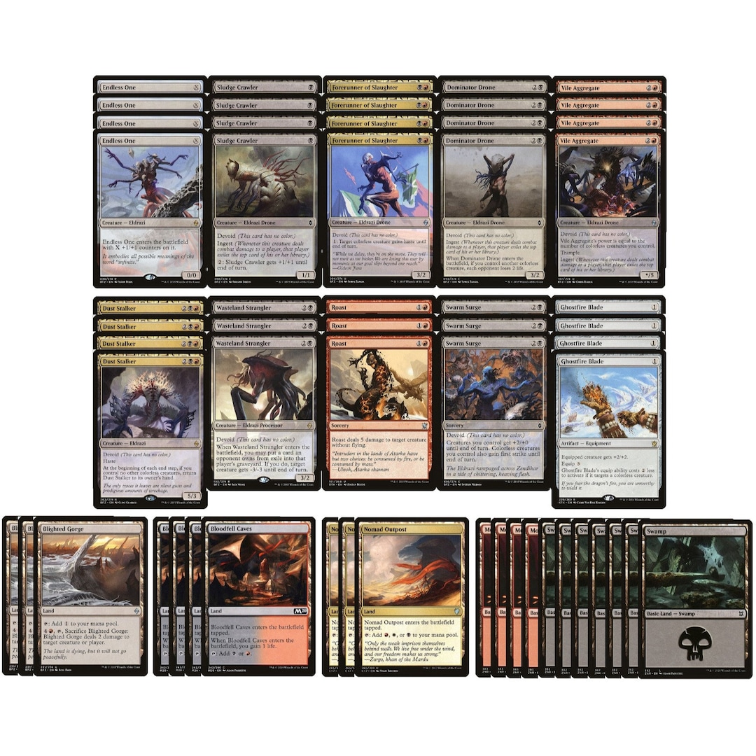 Elite Black Red Eldrazi Deck - MTG Magic the Gathering - Ready to Play ...