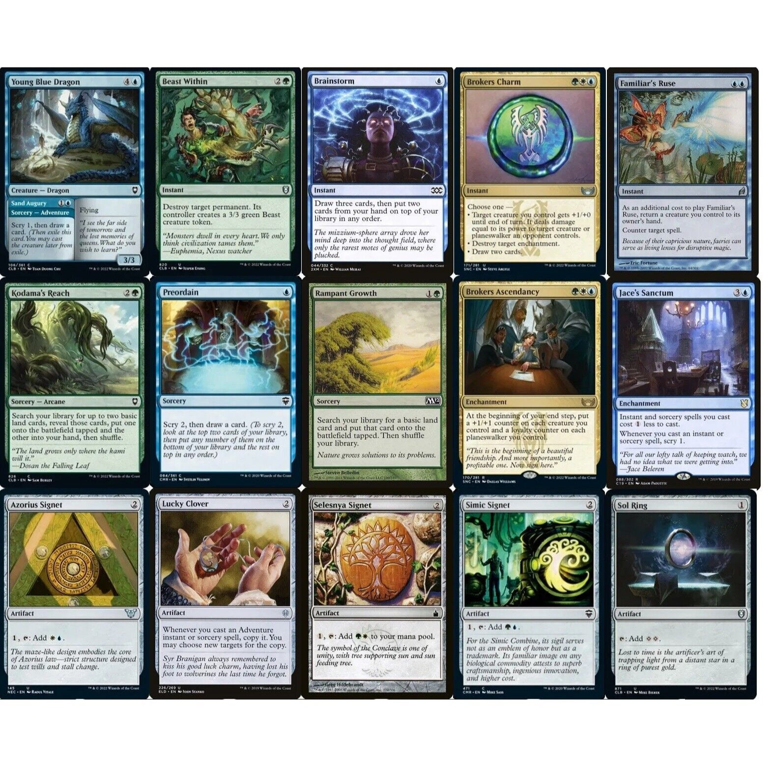 Commander Gorion Adventures Deck Green Blue White EDH 100 Card MTG NM/M ...