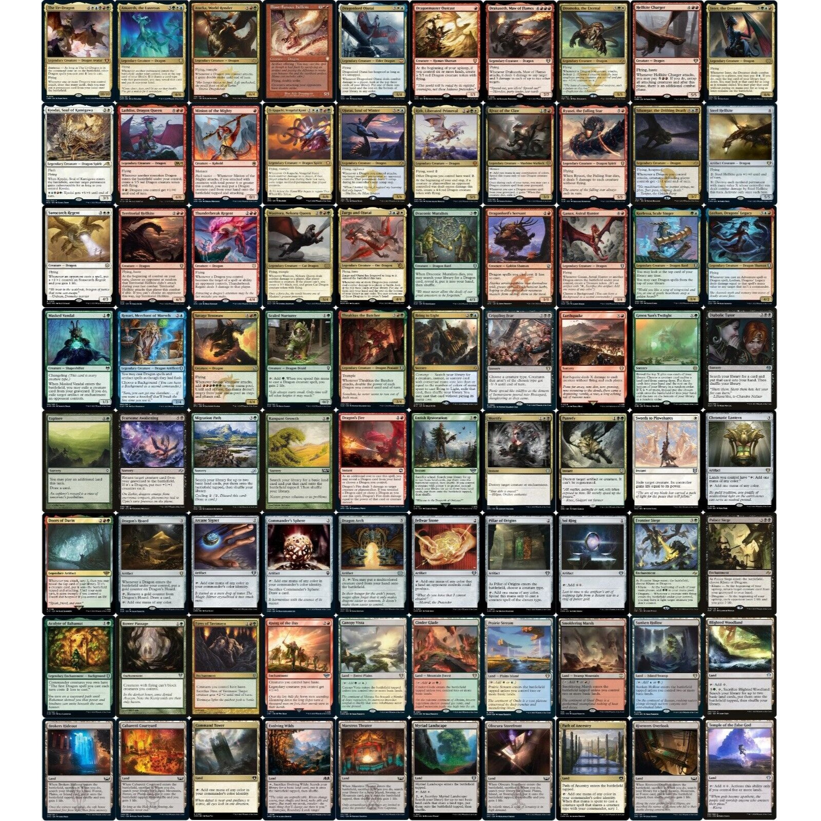 Elite Commander Dragon Deck - Ur-dragon - Cedh EDH - Powerful - 100 ...