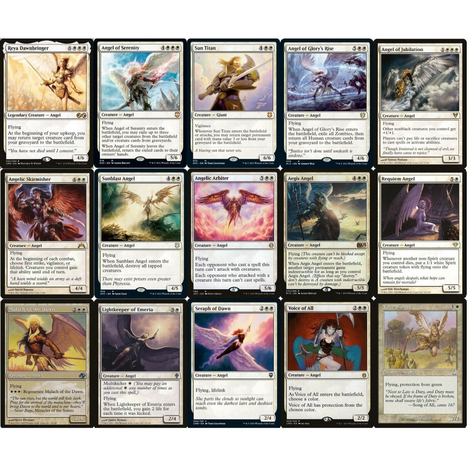 ELITE Commander Angel Deck - EDH - Reya Dawnbringer - 100 Card - MTG ...