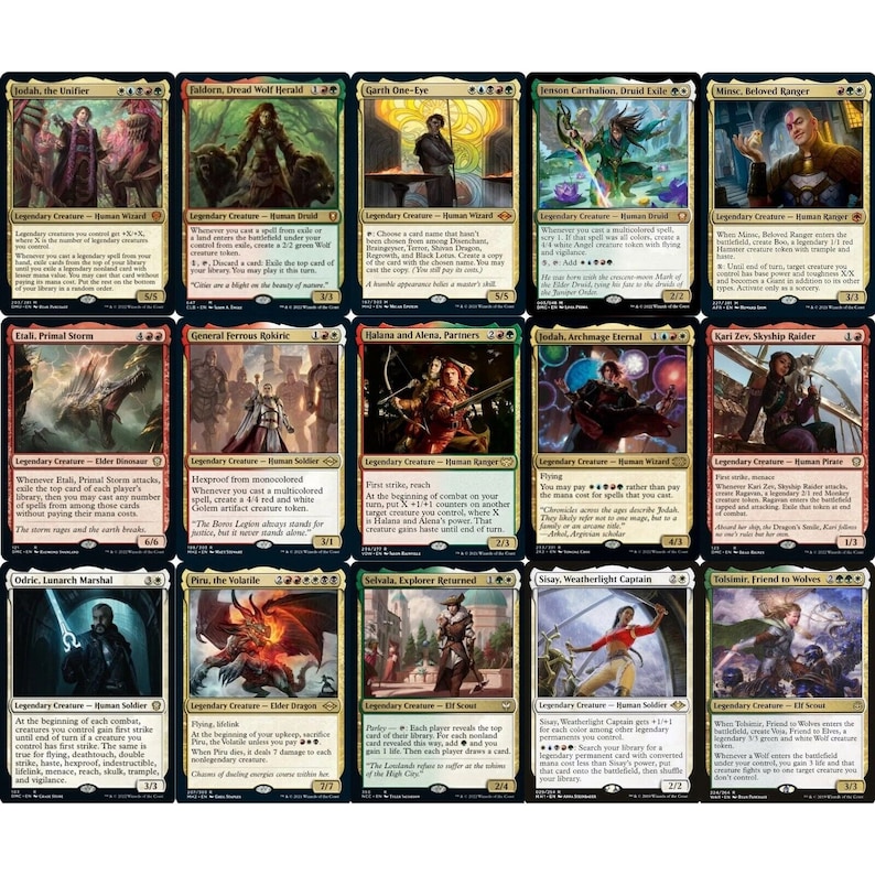 Elite Commander Legends Deck - Jodah - 5 Color - EDH -100 Card - MTG NM ...