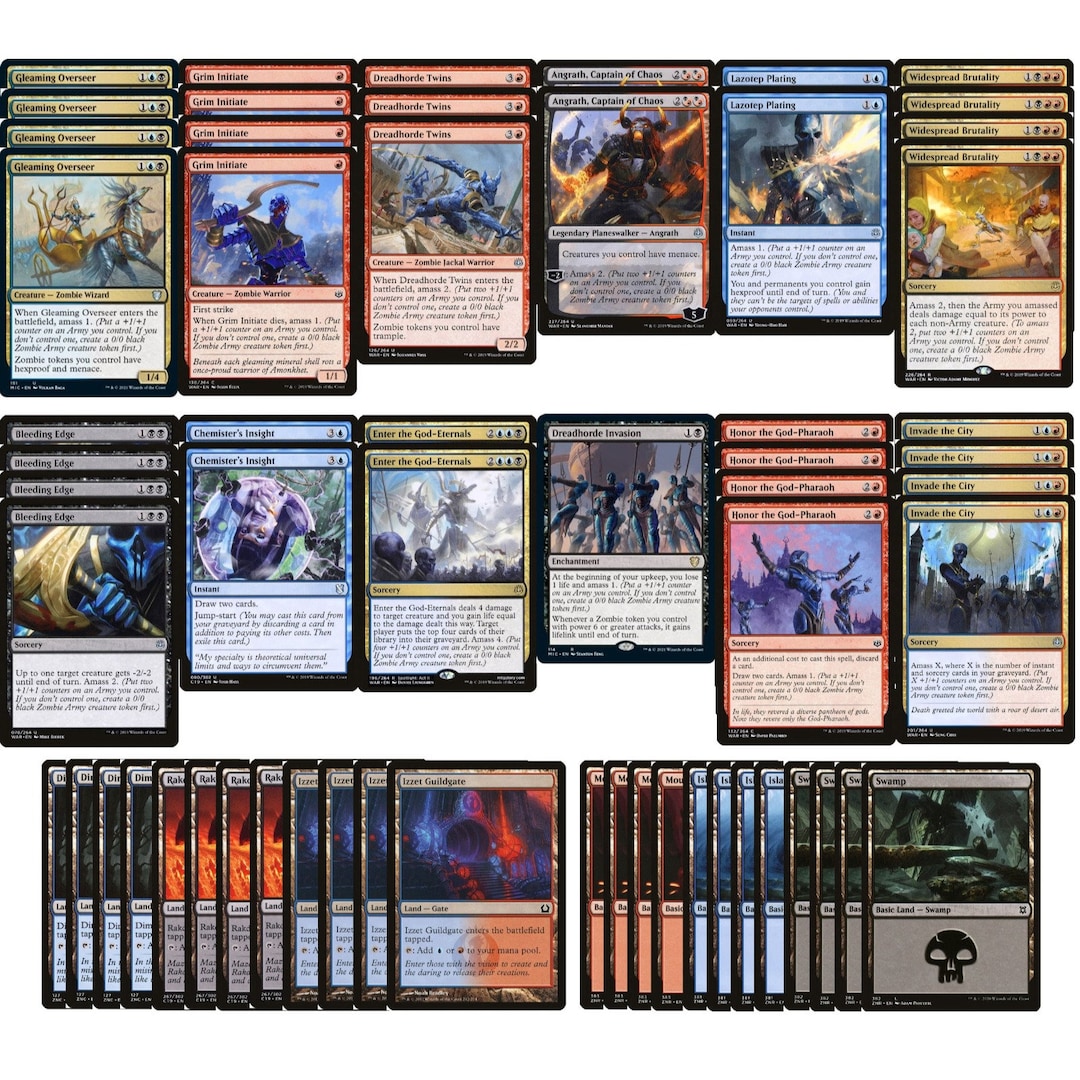 ELITE Amass Deck - Blue Black Red - 60 Card - Ready to Play - MTG NM/M ...