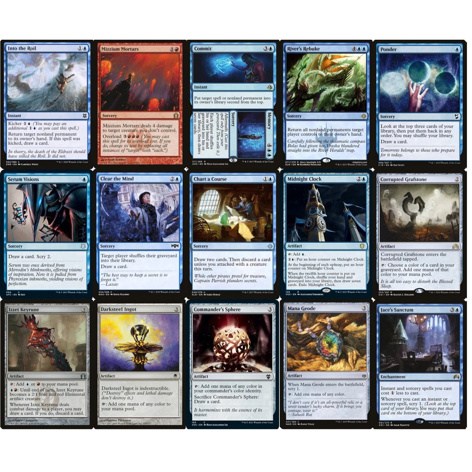 Commander Izzet Spells Deck - Niv-mizzet - Blue Red - EDH -100 Card - MTG NM/M - Etsy