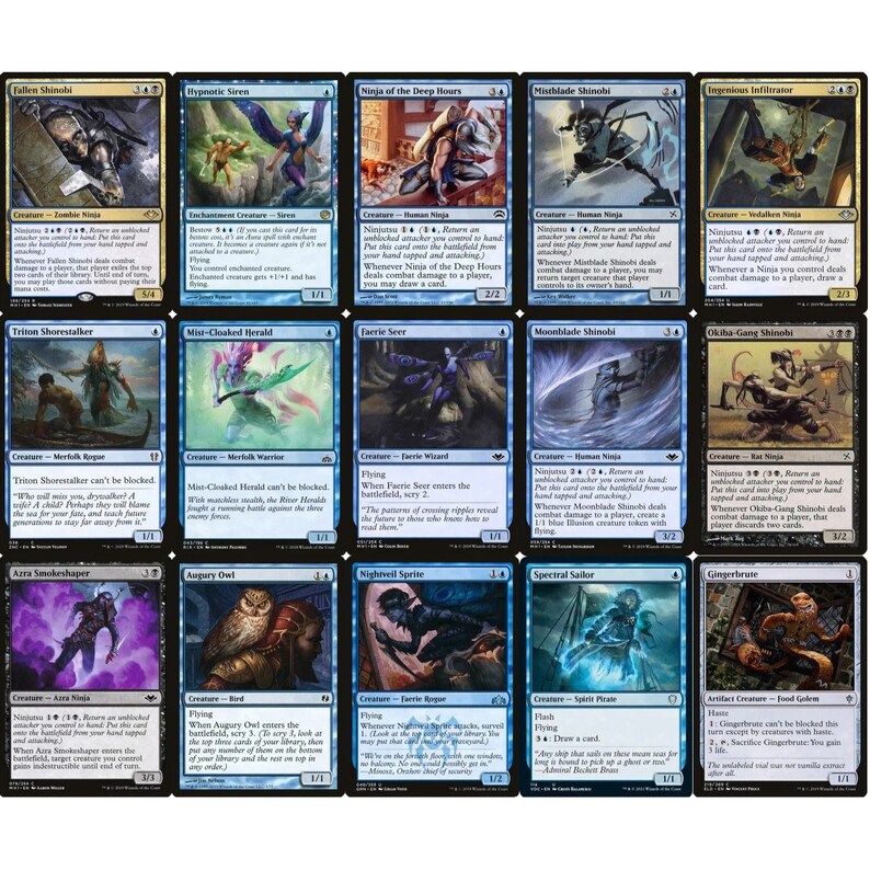 Commander Ninja Deck - Yuriko - Dimir Blue Black - EDH -100 Card - MTG ...