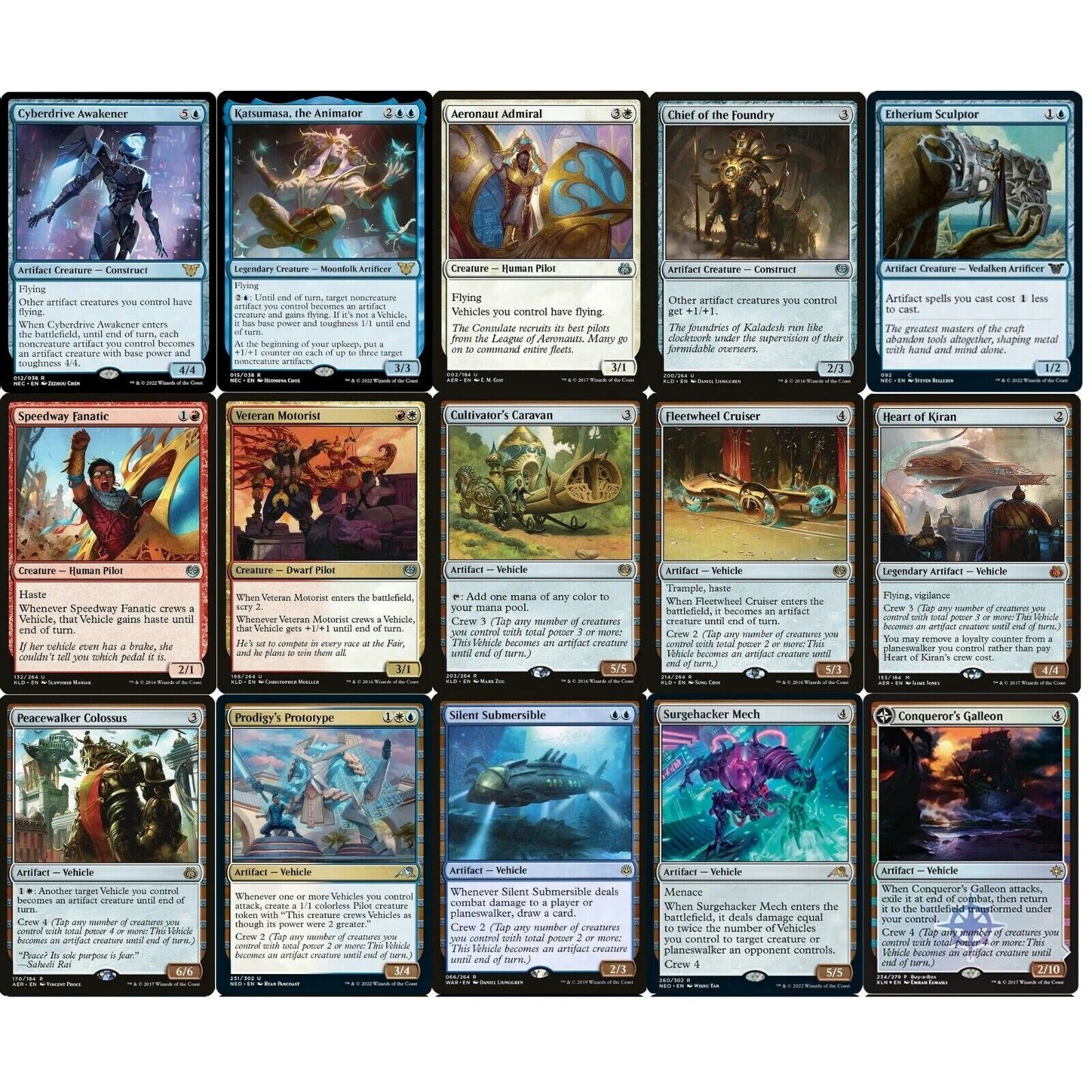 Elite Commander Jeskai Vehicles Deck Blue Red White EDH 100 Card MTG NM ...