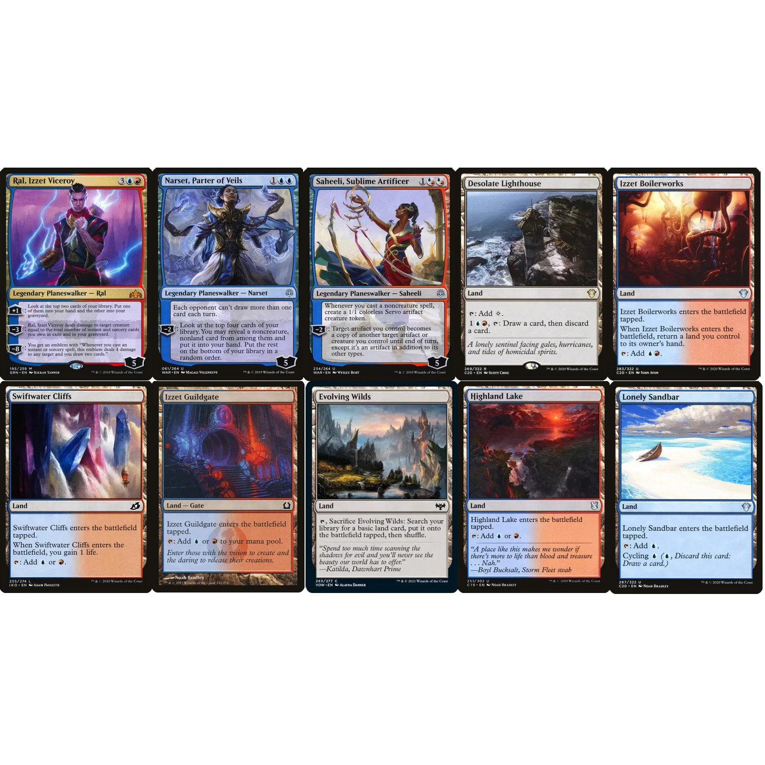 Commander Izzet Spells Deck - Niv-mizzet - Blue Red - EDH -100 Card - MTG NM/M - Etsy