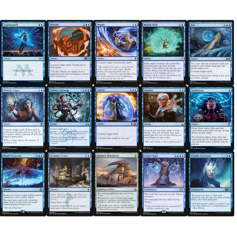 Commander Wizard Deck - EDH - Azami - Mono Blue -100 Card - MTG NM/M - Etsy