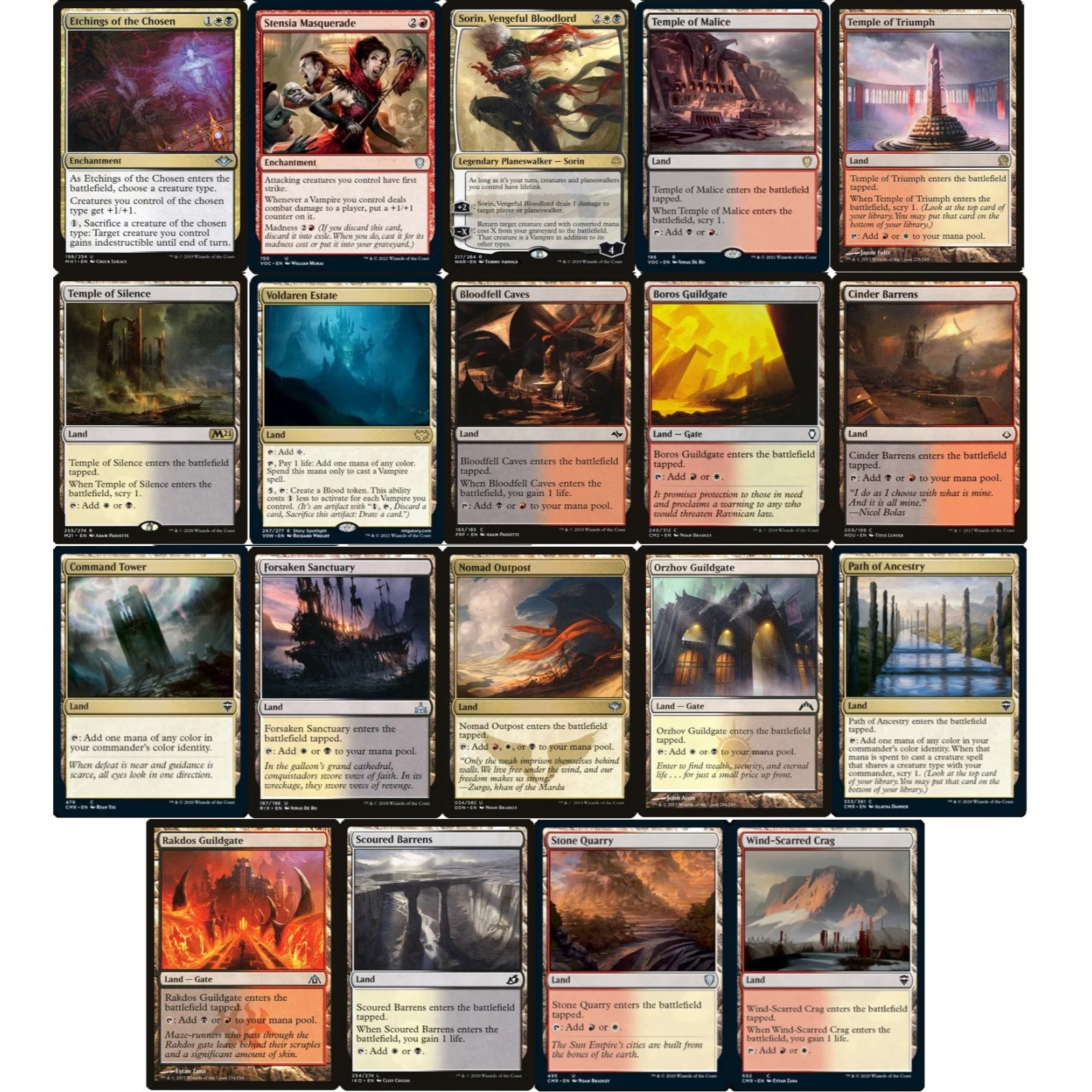 Elite Commander Mardu Vampire Deck Black Red White EDH 100 Card MTG NM/M - Etsy