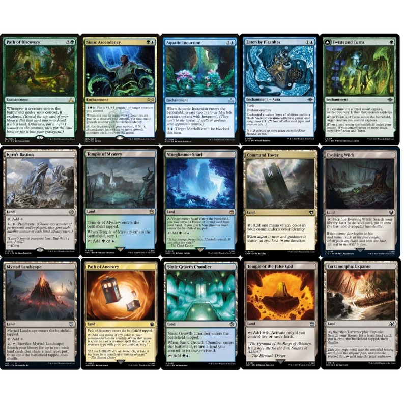 Commander Merfolk Deck - Hakbal - Simic - Blue Green - EDH -100 Card ...